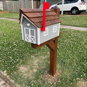 Dutch Barn Large Mailbox Amish Handmade Navy Blue Choose Your | Etsy