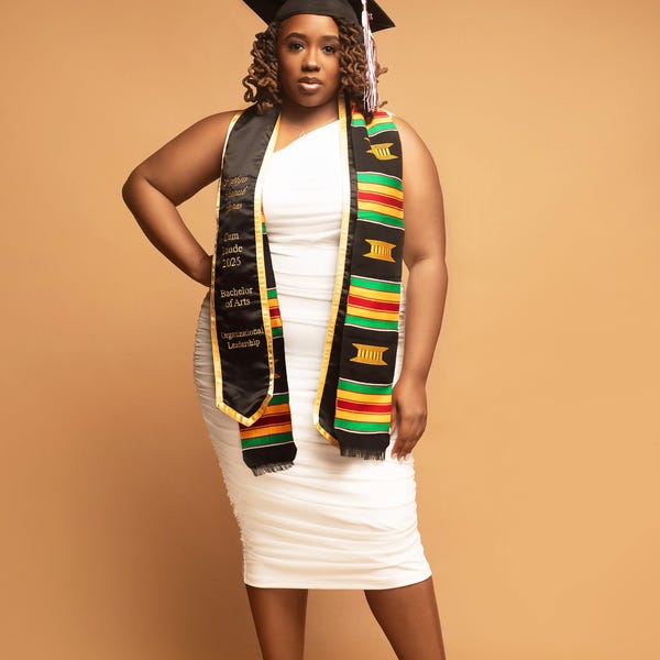 Custom Graduation Stole | Embroidery Graduation Stole | Personalized ...