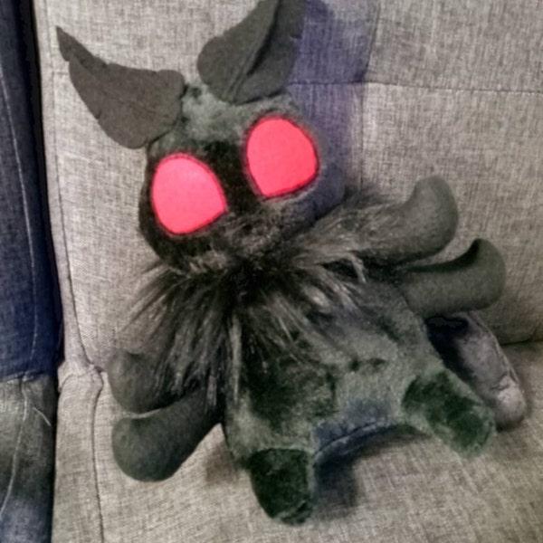 Moth Plush - Black and Red (made to Order) - Etsy