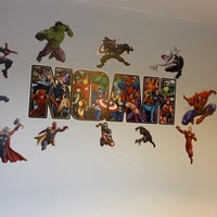Superhero Children's Popular Characters Room Decorations Removable ...