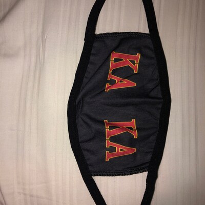 Kappa Alpha Fraternity Face Mask-black - Etsy
