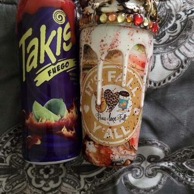 Takis Fuego Custom Tumbler epoxy Tumbler Personalized With Fake Takis ...