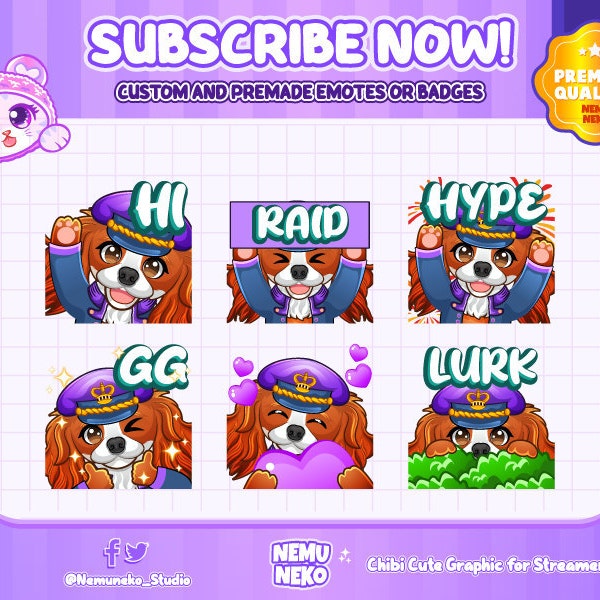6x Custom Emotes, Emojis, Sub Emotes for Twitch, Youtube, Disocrd or ...