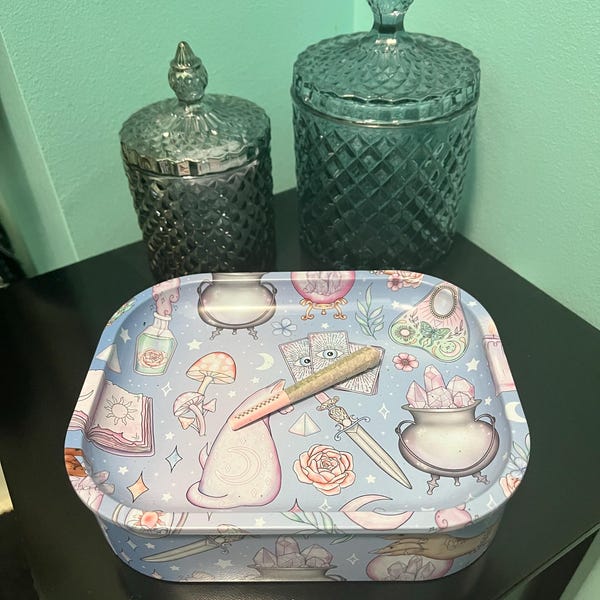 Mystery Rolling Trays Metal Rolling Tray Unique Design Tray Small ...