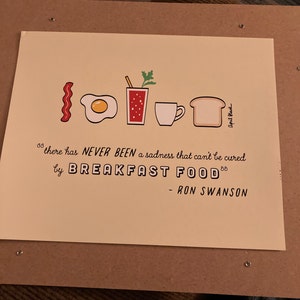 Ron Swanson Breakfast Food - Etsy