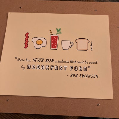 Ron Swanson Breakfast Food - Etsy