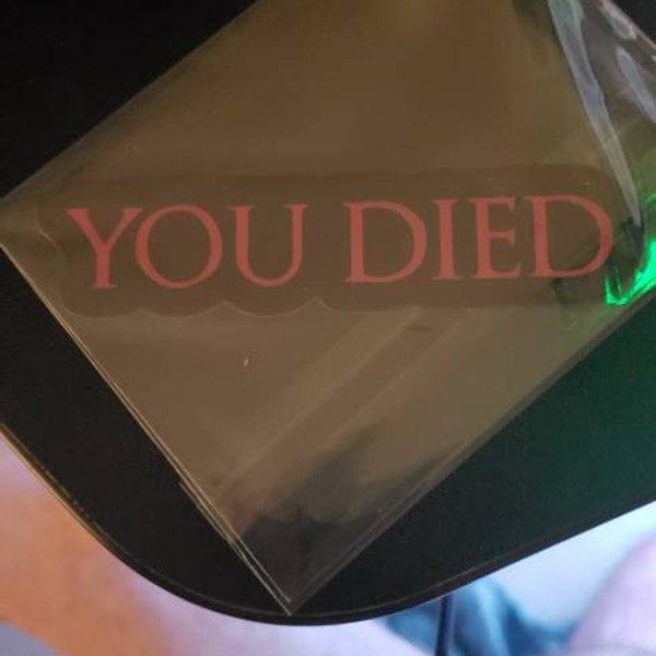 You Died Sticker - Etsy