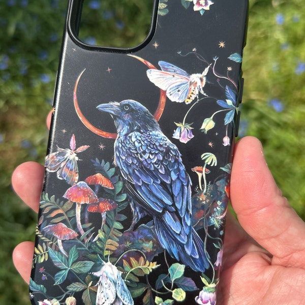 FALL Inspired Women Puffer Jacket With DAISIES & MOTH Print, Mystical ...