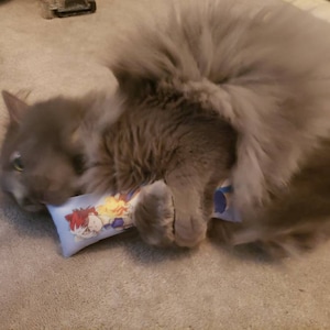 Catnip Dakimakura Anime Body Pillow for Cats Handmade Catnip Waifu ...