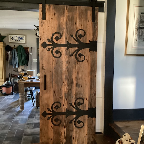 XL Hand Forged Dummy Hinge, Decorative Hinge, Faux Fake Hinge, Bracket ...