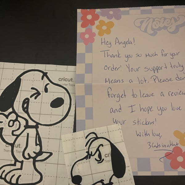 Winking Snoopy Decal, Snoopy Decal for Cars and Laptops - Etsy