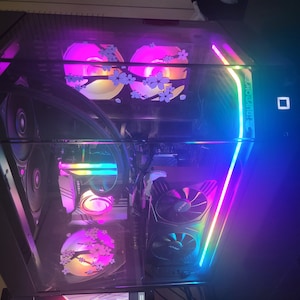 Sakura Cherry Blossom Branch Collection Tricolor Gaming Computer ...