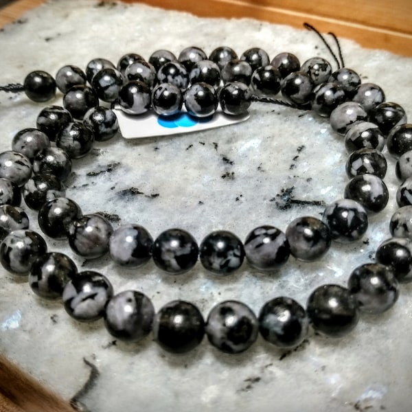 AAA Indigo Gabbro 4mm 6mm 8mm 10mm Round Beads Aka Mystic Merlinite 15. ...