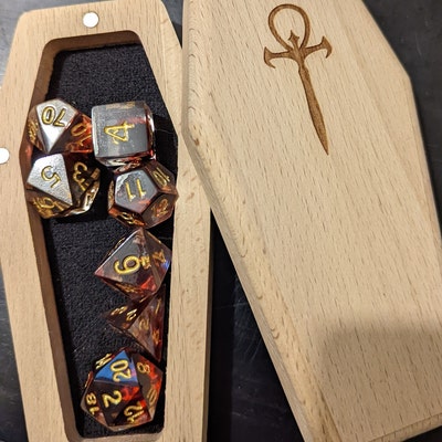 Wooden Dice Box Black Coffin Vampire the Masquerade vtm - Etsy