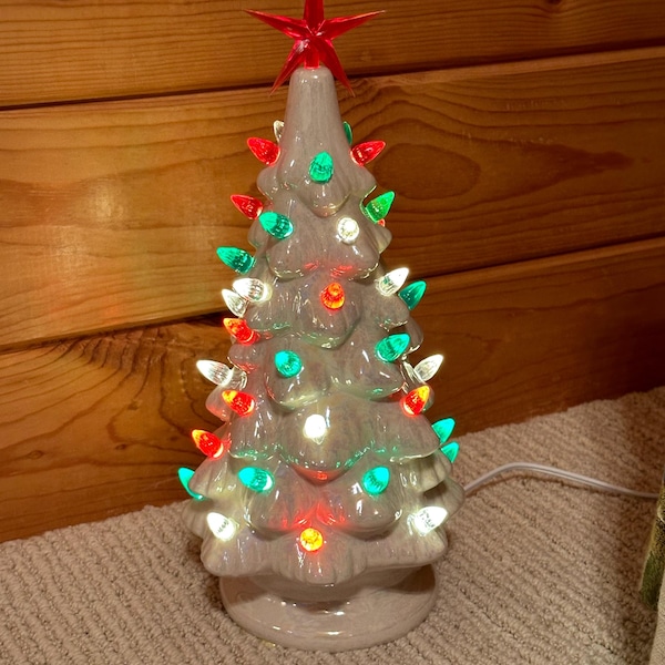 Ceramic Valentine Tree Night Light - Etsy