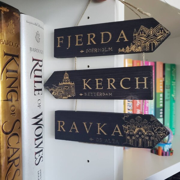 Six of Crows Wooden Signs, Handmade Wood Engraved, Inspired by the ...