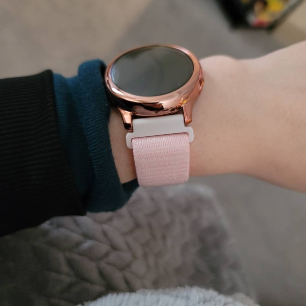 Green Nylon Fabric Smart Watch Band Sport Loop Belt Strap Canvas ...