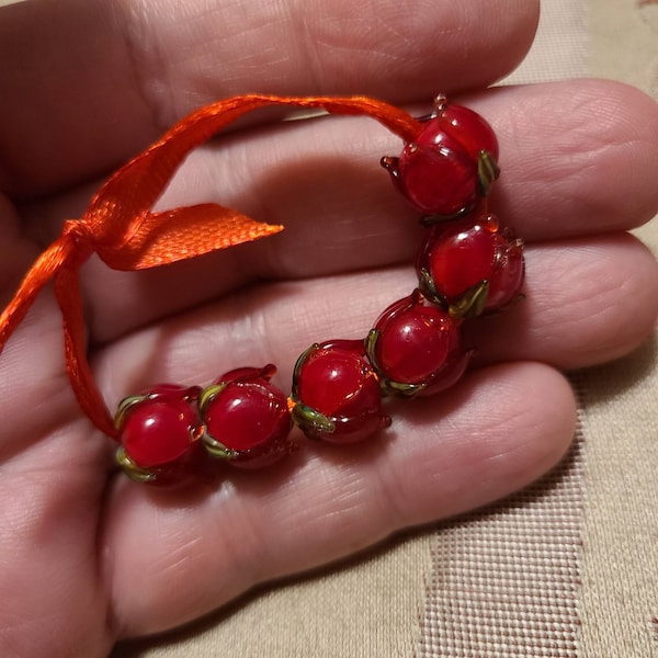 MAGICAL FAERIEBERRIES GLASS Beads, 10mm Delicate Beautiful Fantasy ...