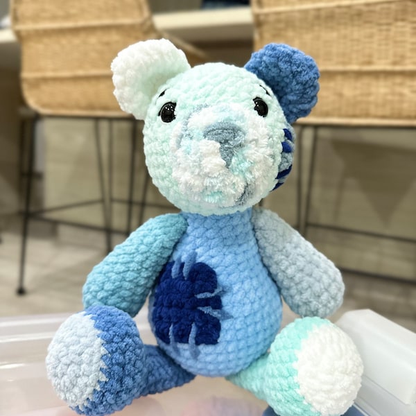 DIGITAL PATTERN: Scrappy Bear Crochet Plushie - Etsy