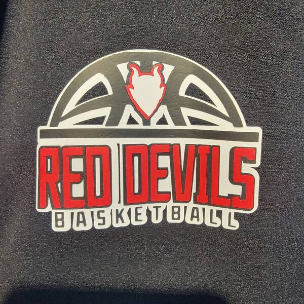 Basketball Svg, Red Devil Basketball, Red Devil Svg, Devil, Basketball ...