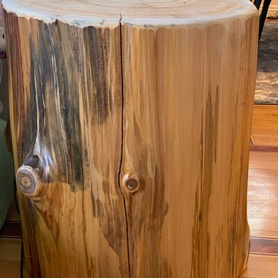 Cedar Stump Side/end Table - Etsy