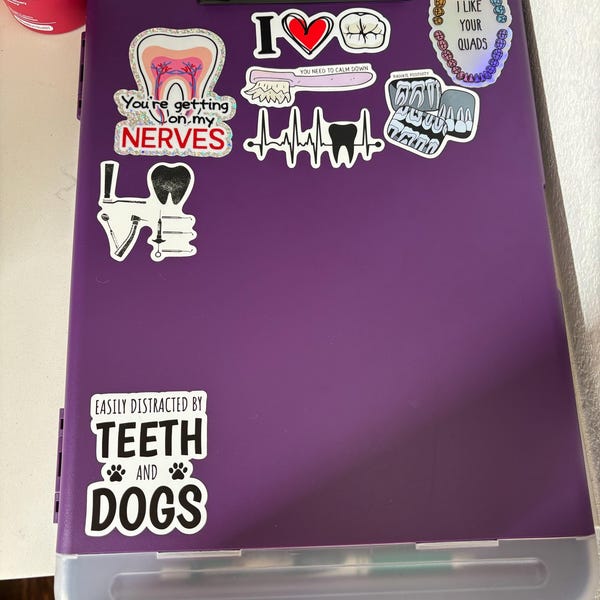 Animal Tooth Sticker, Sloth Teeth Sticker, Dental Pug, Cow Dental ...