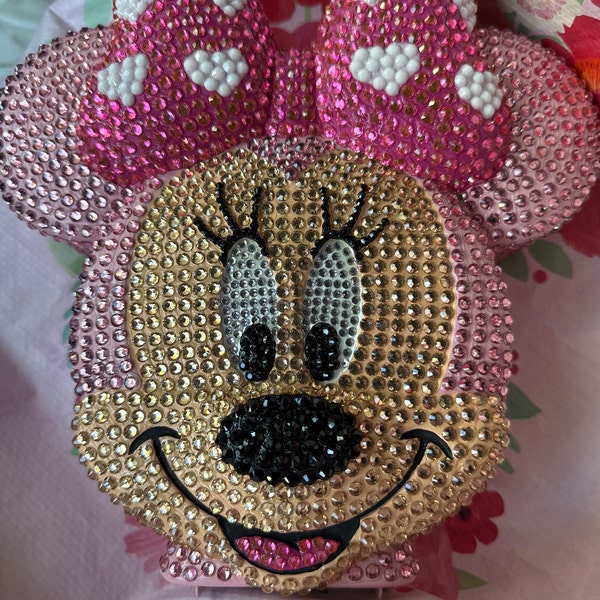 Disney Inspired Mickey Minnie Large Bling Patch - Etsy