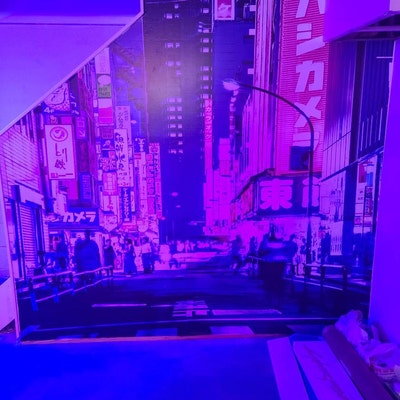 Tokyo City Wallpaper Retro 80's Synth Wave Japan Wallpaper Neon Tokyo ...