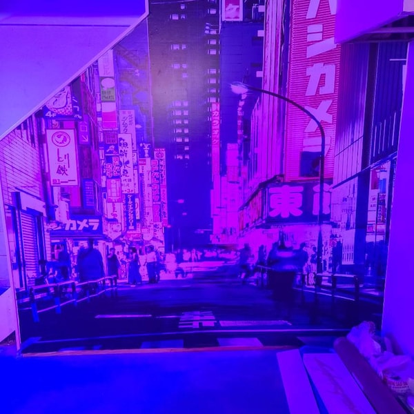 Tokyo City Wallpaper Retro 80's Synth Wave Japan Wallpaper Neon Tokyo ...