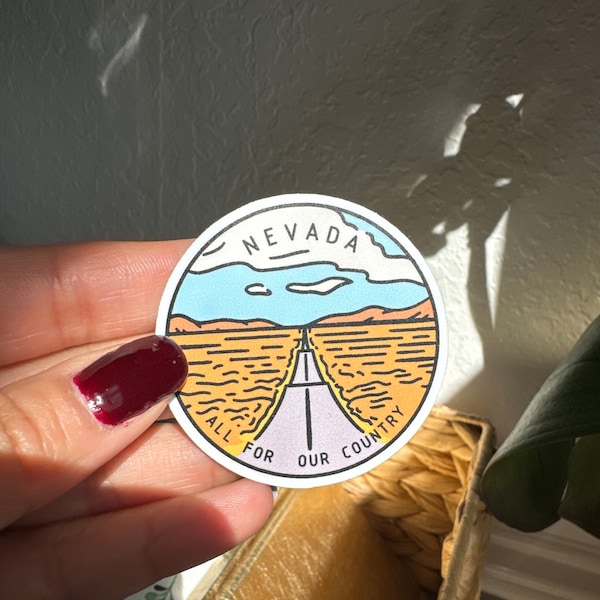 Nevada Sticker | Nevada Decal | Multiple Sizes | Bumper Sticker | Water ...