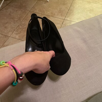 BLACK: Detachable Shoe Straps for Loose Fitting Shoes Ginger Straps - Etsy