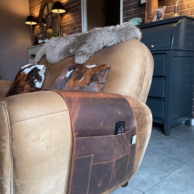 Leather 2-colour Sofa Runner Multiple Colour Runner for Both - Etsy