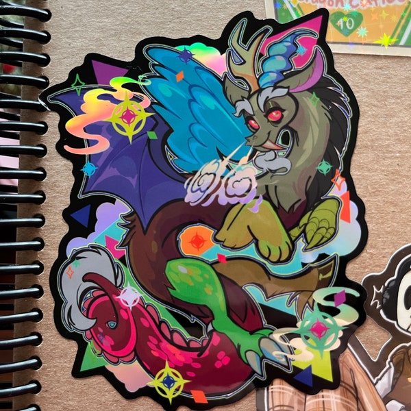 3.5 X 4 Holographic Discord MLP Vinyl Sticker - Etsy