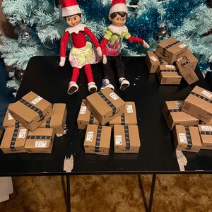 Christmas Elf Sized Elfazon Boxes amazon Elf Prop Idea - Etsy Australia