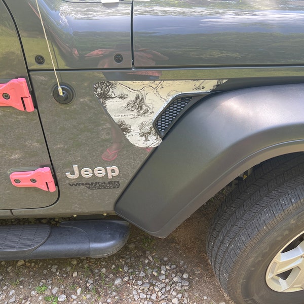 Custom Printed Fender Vent Decal Stickers, Colorful Fender Vent Decal ...
