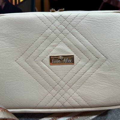 2 Custom Purse Bag Label,52mm X20mm Silver Blank Rectangle Tags With ...