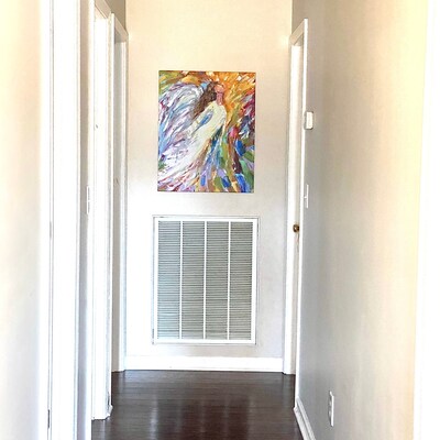 Angel Rising Print on Canvas, Angel Art, Religious Art, Made From Image ...