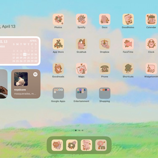 Cottagecore Aesthetic App Icons, Ios Icons, iPhone Icons, Cottagecore ...