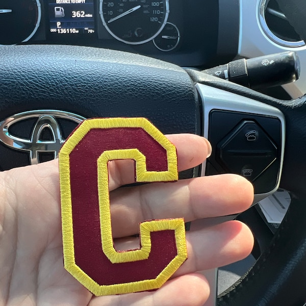Letters A to Z College Varsity Letterman Embroidered Applique Iron on ...