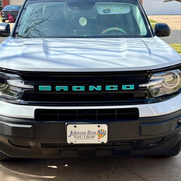 2021-2025 Ford Bronco Grille Letters - Vinyl Decals Graphics Stickers ...