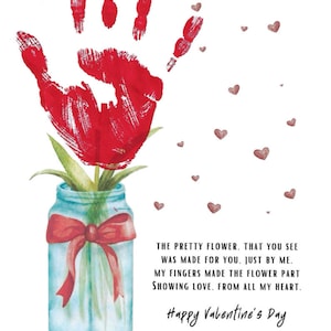Mother's Day Handprint Craft, I Love You Mom, Happy Mothers Day, Mom ...