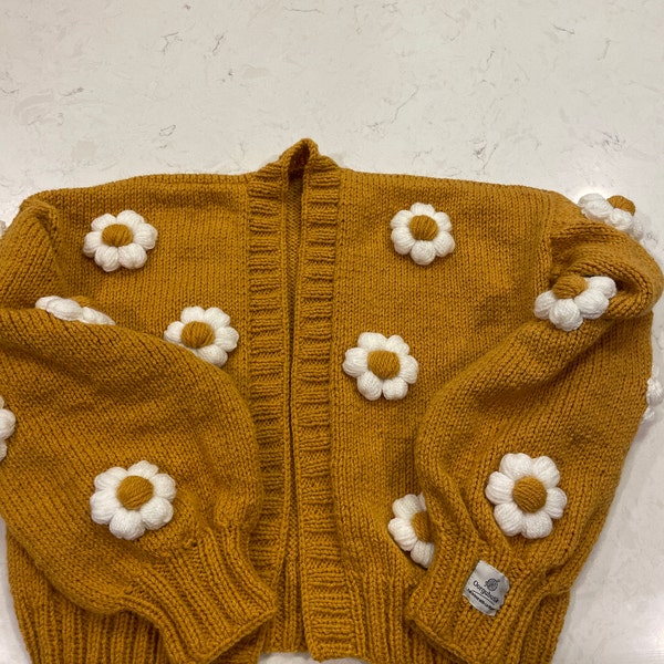 Daisy Cardigan | Handmade Cardigan for Women | Daisy Knit Jacket ...