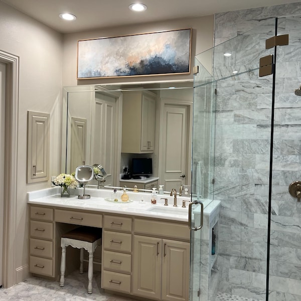 Vintage Spring Meadow Forest Landscape Wall Art, Long Horizontal ...