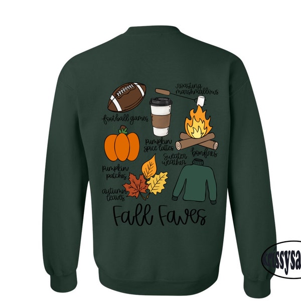 Fall Faves PNG| Fall Season Sublimation File| Favorite Fall Things ...