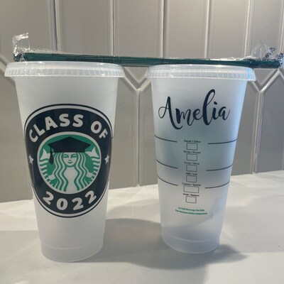 Class of 2024 Graduate Starbucks Cold Cup Tumbler - Etsy