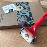 Beginners Linocut and Print Starter Kit With Black Ink Pad, DIY Print ...