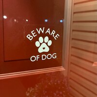 Beware of Dog Decal, Beware of Dog Sticker, Beware of Dog Window Decal ...