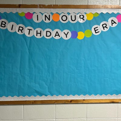 In My Birthday Era Banner Printable, Giant Friendship Bracelet Banner ...