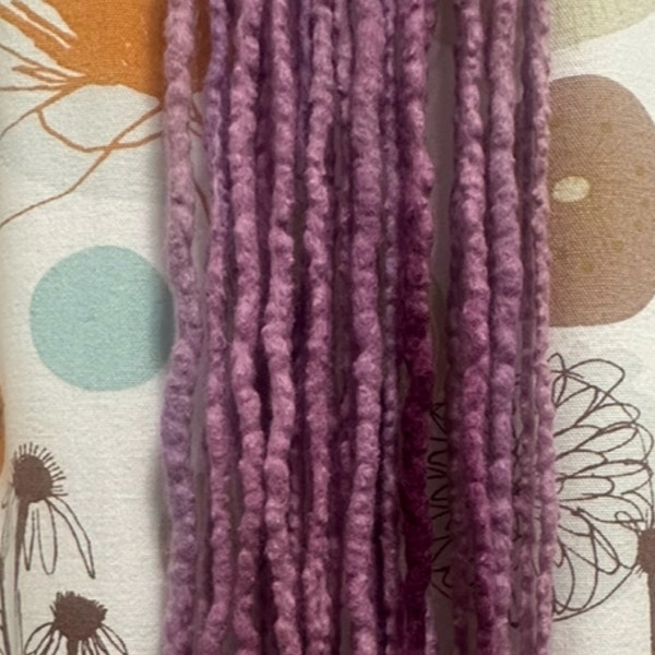Short Wensleydale Wool Locks Natural Gray With Brown Tips 10g/0.35oz ...