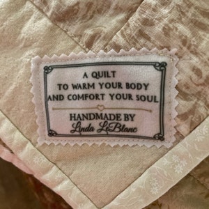 Memory Quilt Label in Cotton or Polyester. This is a Single - Etsy